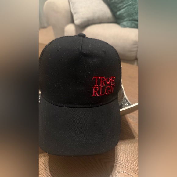 True Religion | Accessories | True Religion Black And White Cap With ...